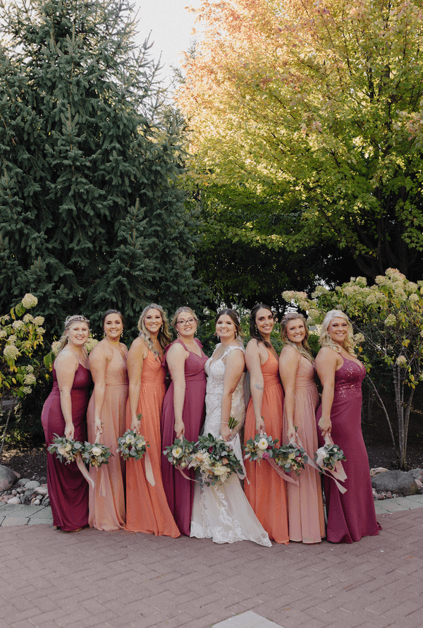 Azazie Alia Desert Rose Bridesmaid Dresses | Azazie