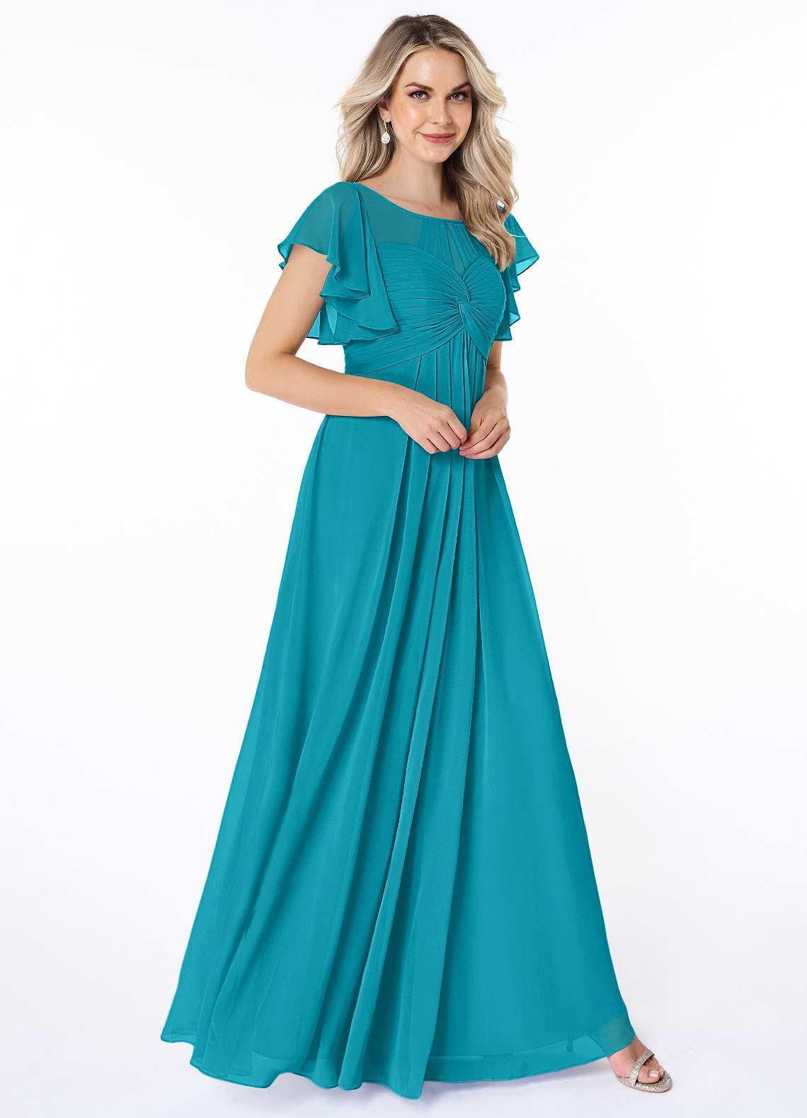 Jade Azazie Lily Modest Bridesmaid Dresses | Azazie