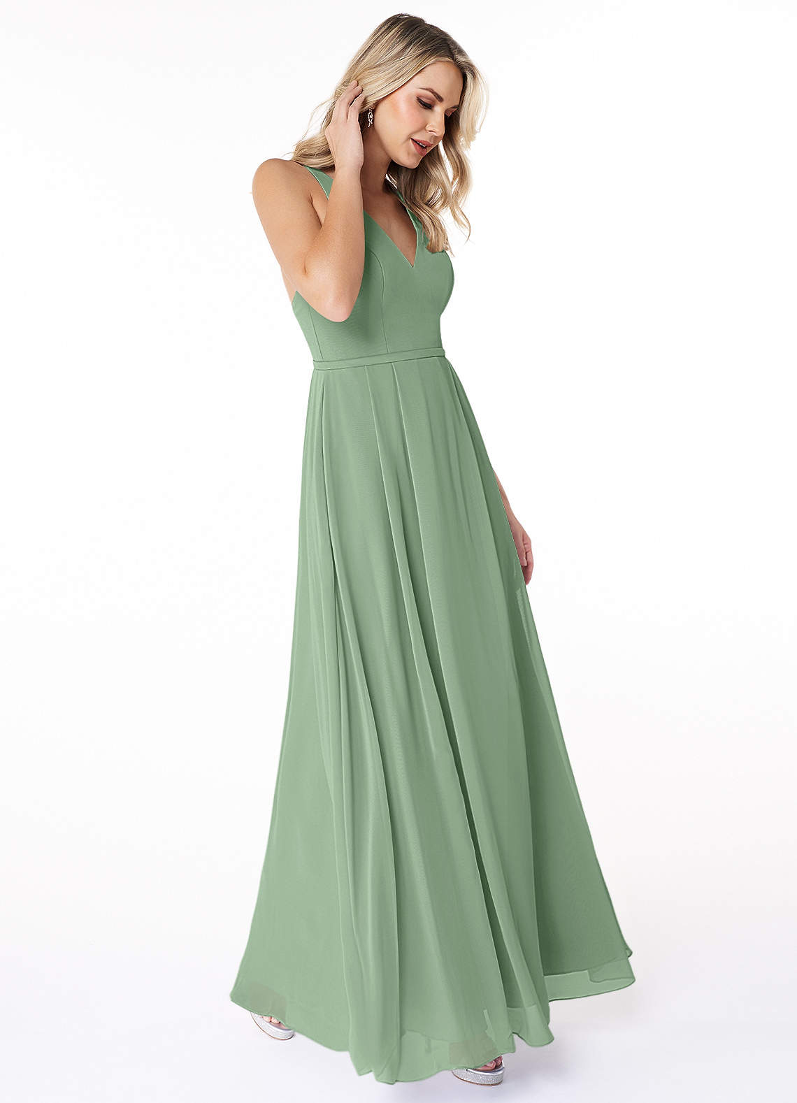 Matcha Azazie Mimi Bridesmaid Dresses | Azazie