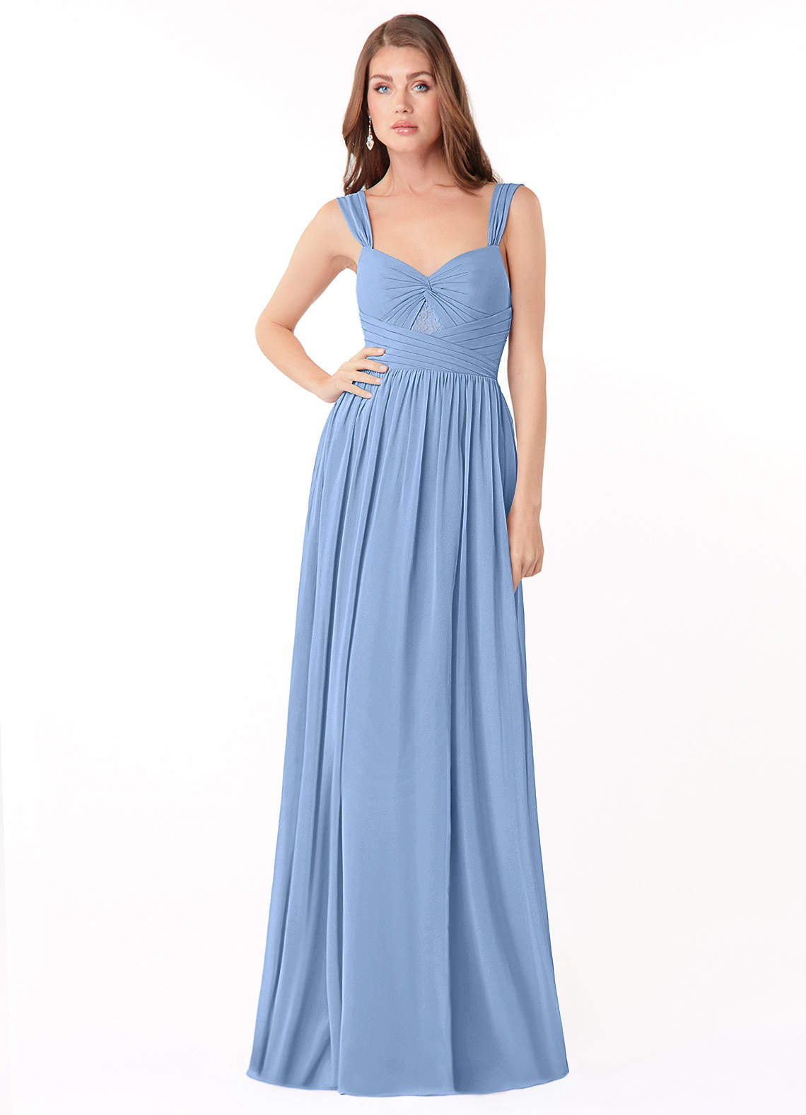 Steel Blue Azazie Maree Bridesmaid Dresses | Azazie