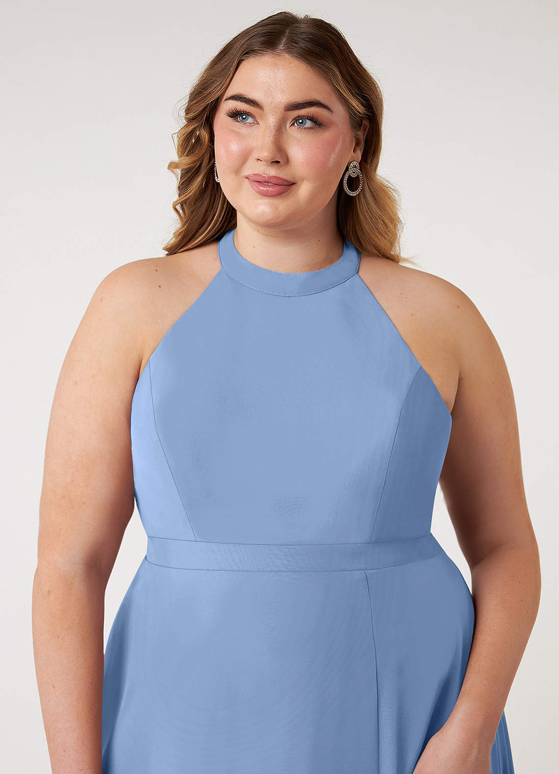 Steel Blue Azazie Clarice Bridesmaid Dresses | Azazie