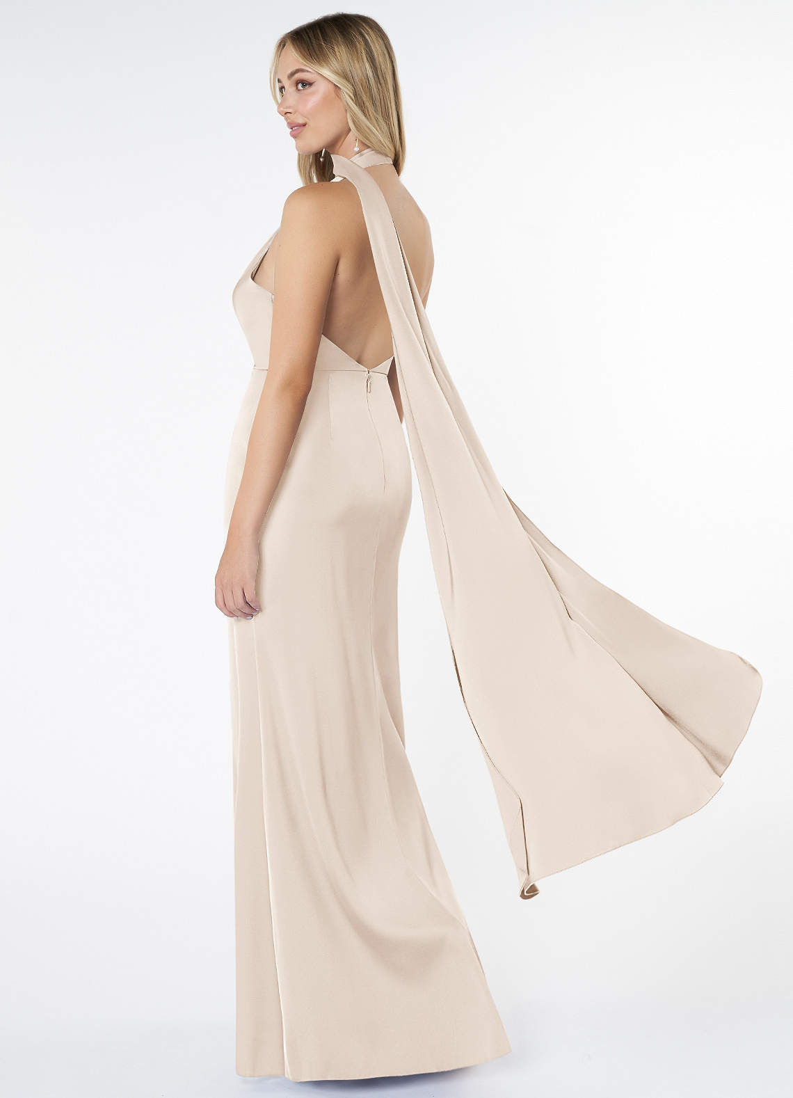 White Alabaster Azazie Kaylani Bridesmaid Dresses | Azazie