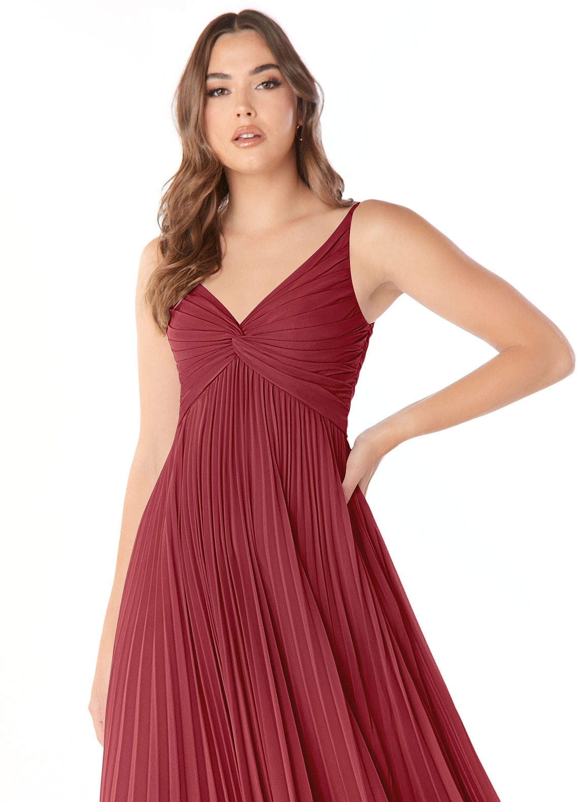 Pomegranate Azazie Raychelle Bridesmaid Dresses | Azazie