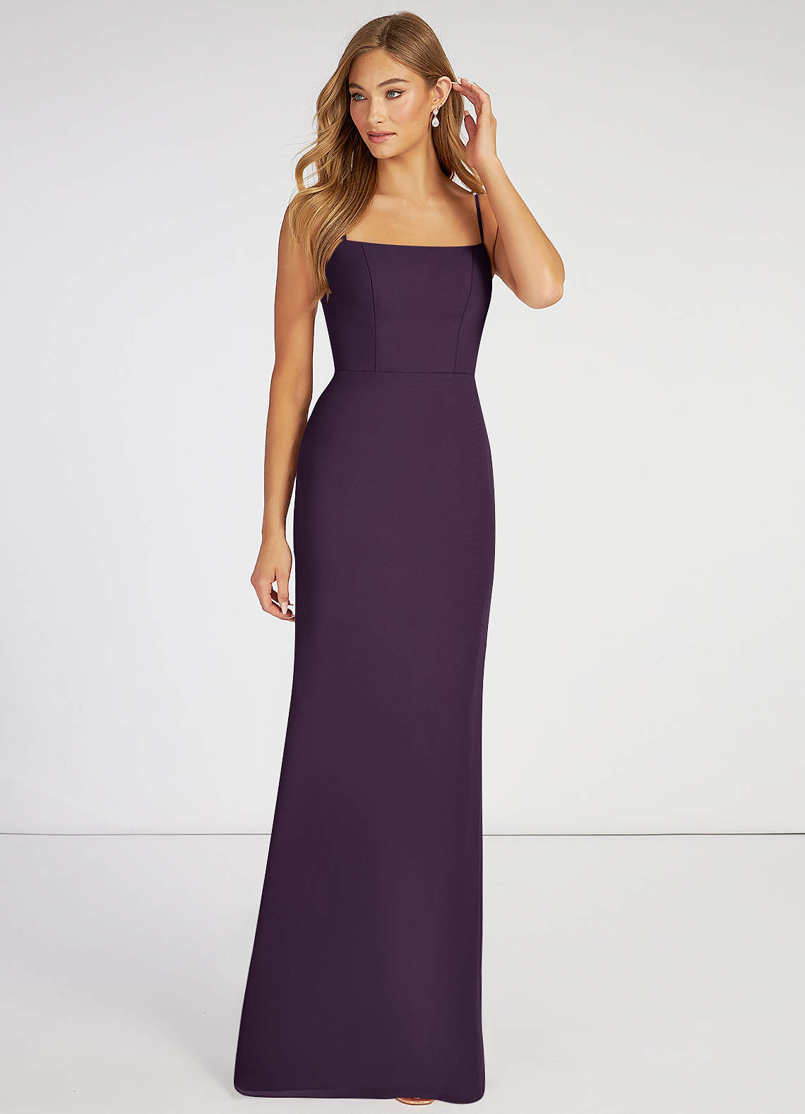 Plum Azazie Tayla Bridesmaid Dresses | Azazie