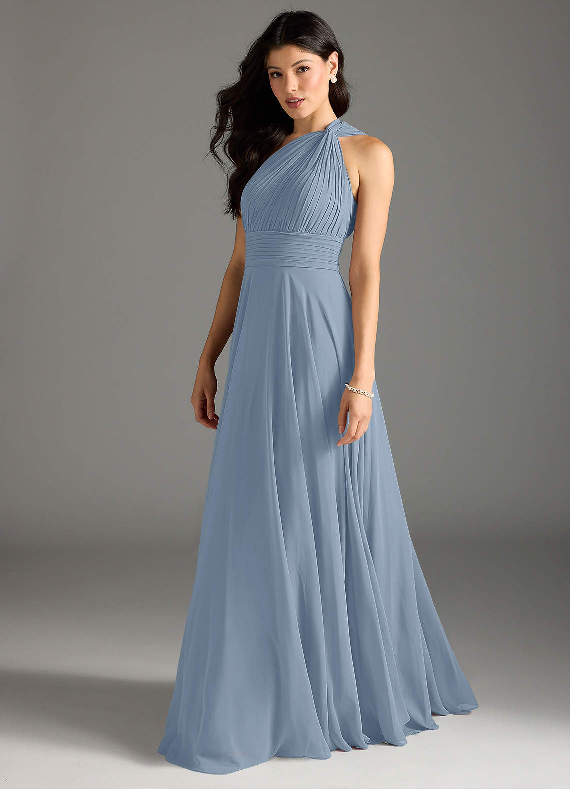 Azazie Charlize Dusty Blue Bridesmaid Dresses | Azazie CA
