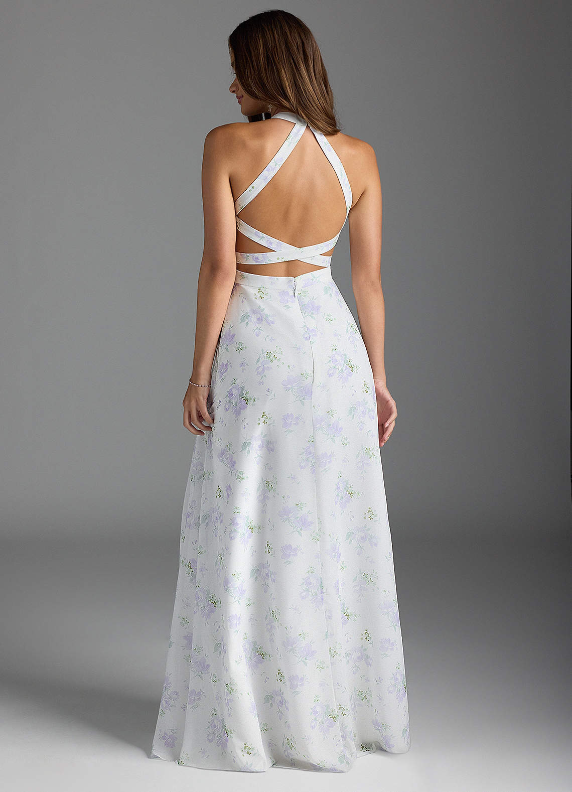 Azazie Clarice Blue Vintage Floral Bridesmaid Dresses | Azazie