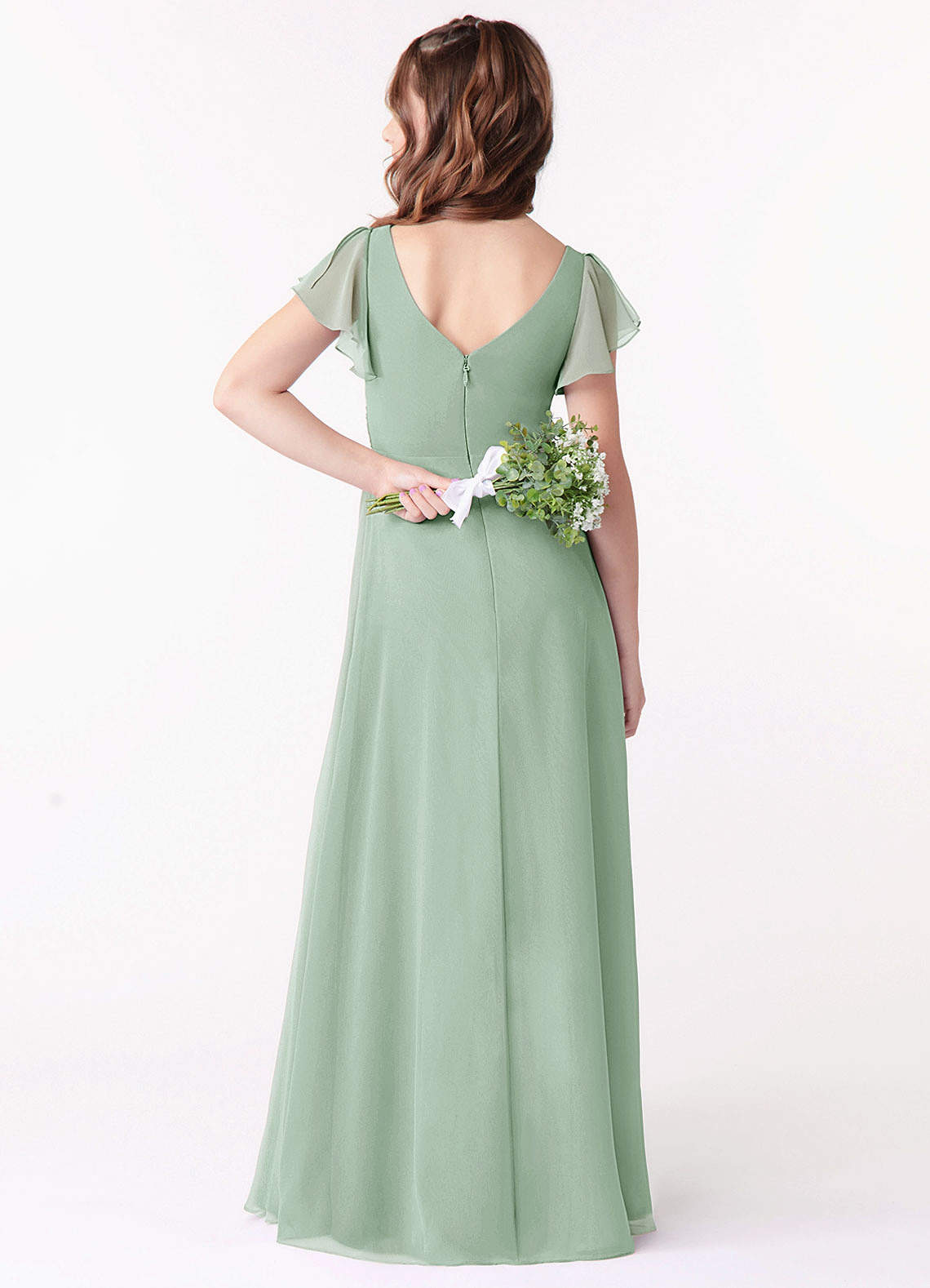 Agave Azazie Omari Junior Junior Bridesmaid Dresses | Azazie