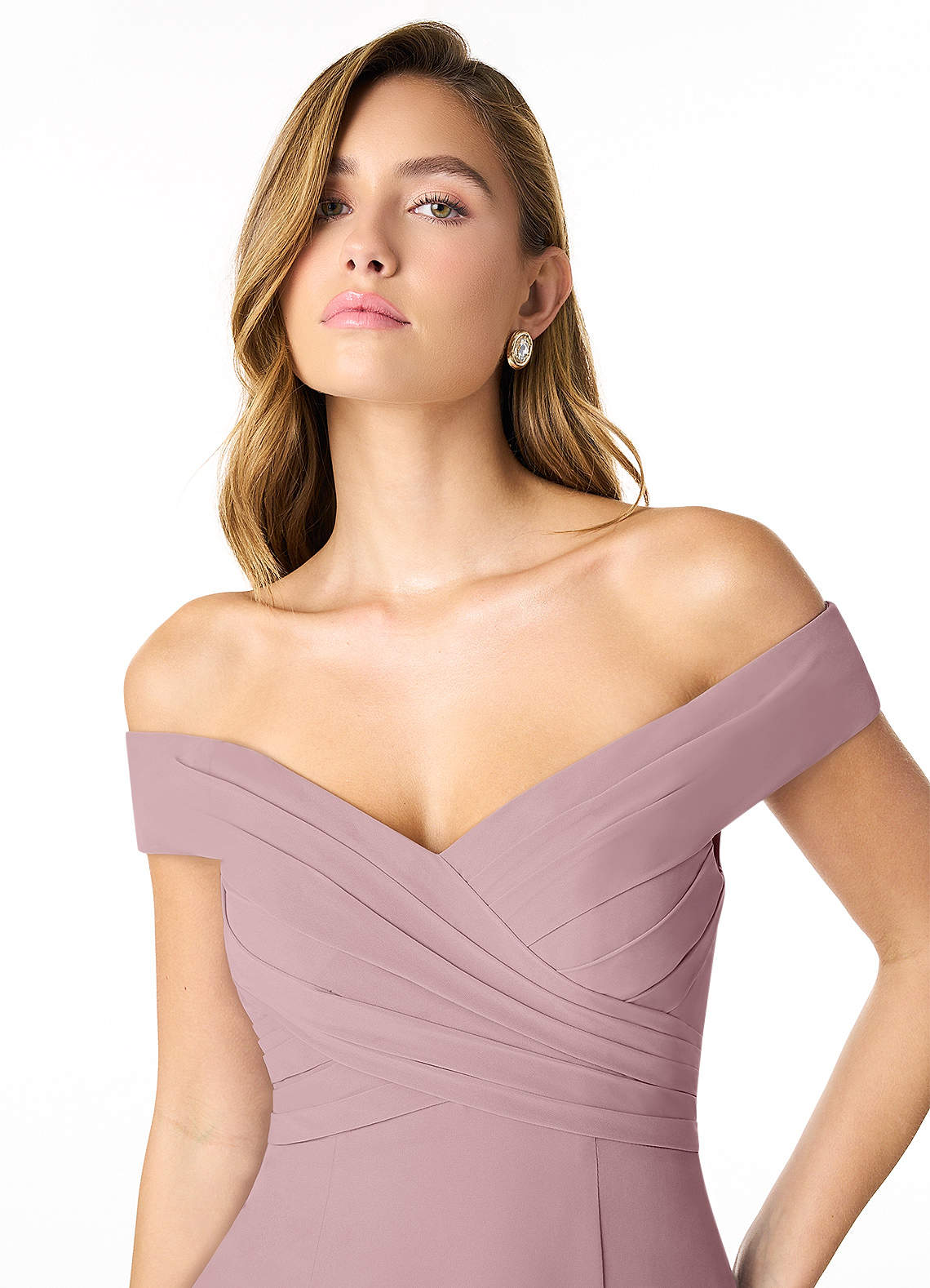 Dusty Rose Azazie Lecia Bridesmaid Dresses | Azazie