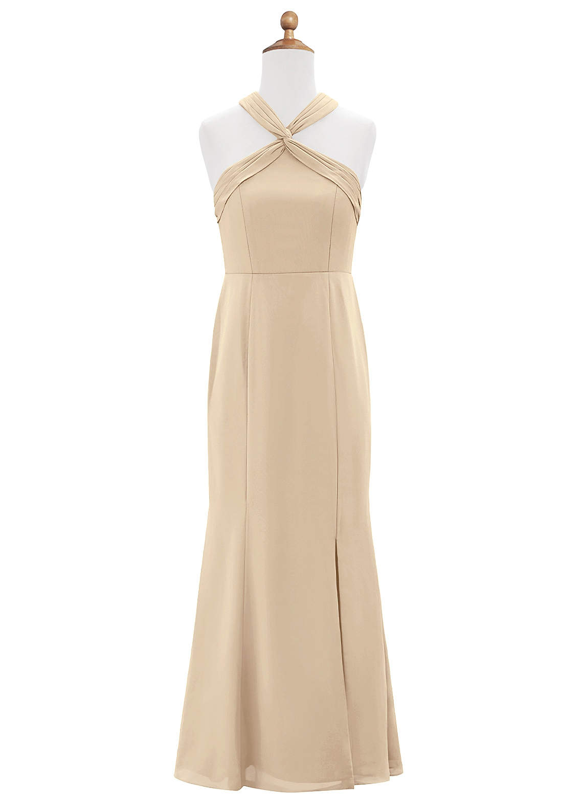 Azazie Rue Junior Bridesmaid Dress in Champagne | Azazie