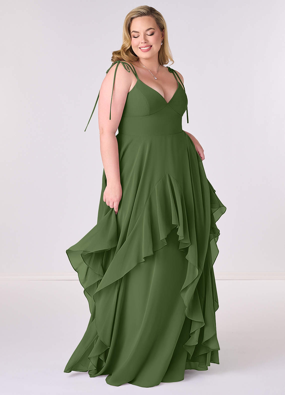 Barbie™ AZAZIE 1004 Olive Bridesmaid Dresses | Azazie