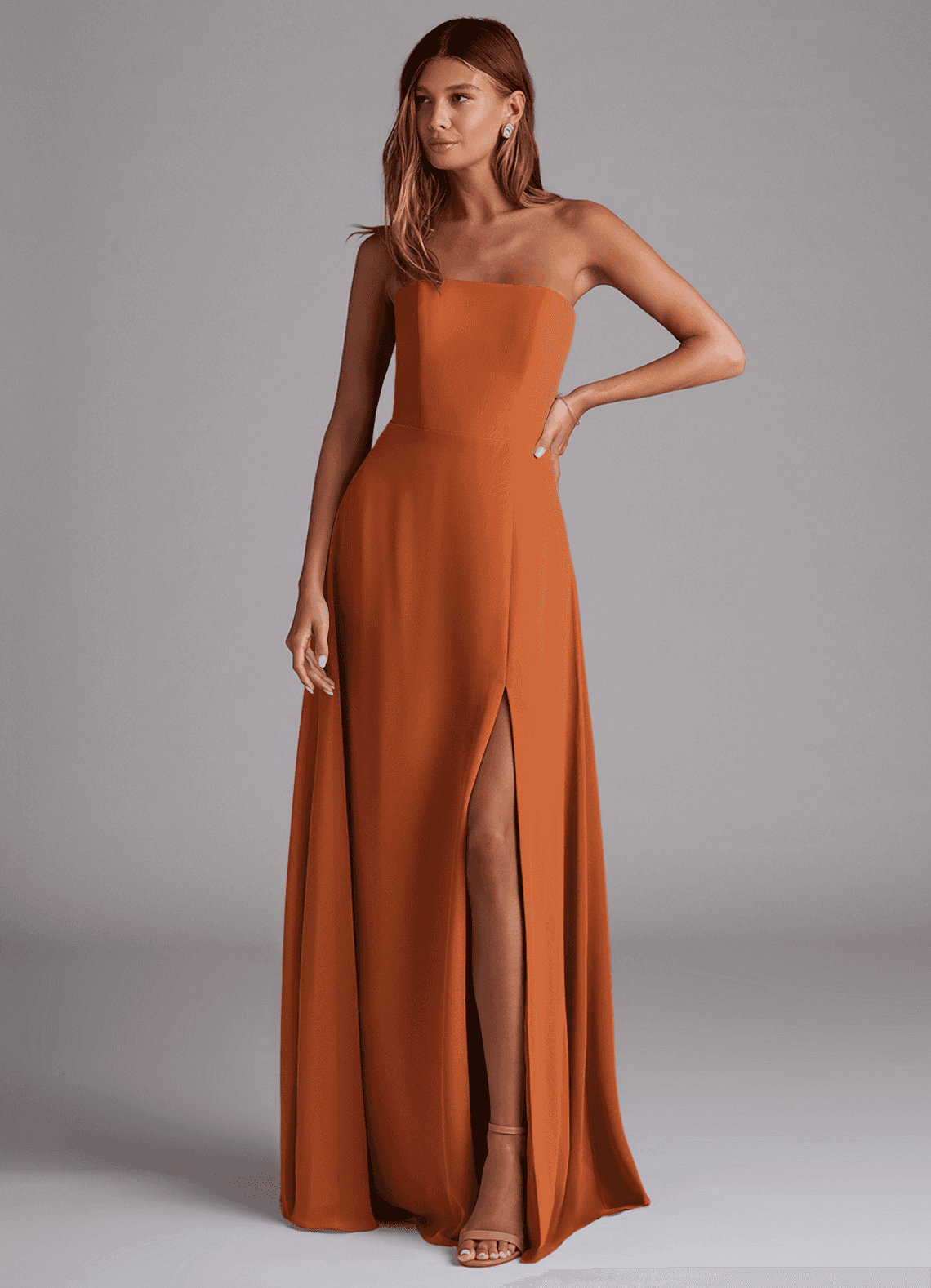Azazie Wren Cinnamon Bridesmaid Dresses | Azazie