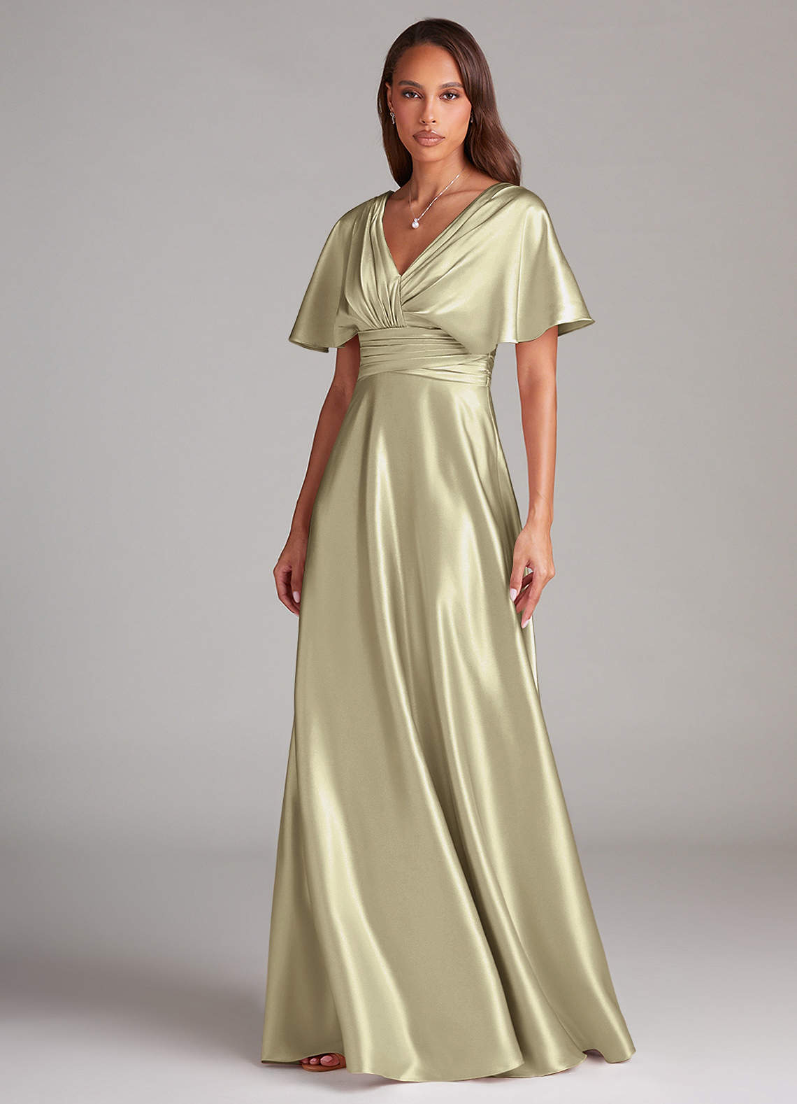 Azazie Pamela Moss Green Bridesmaid Dresses | Azazie