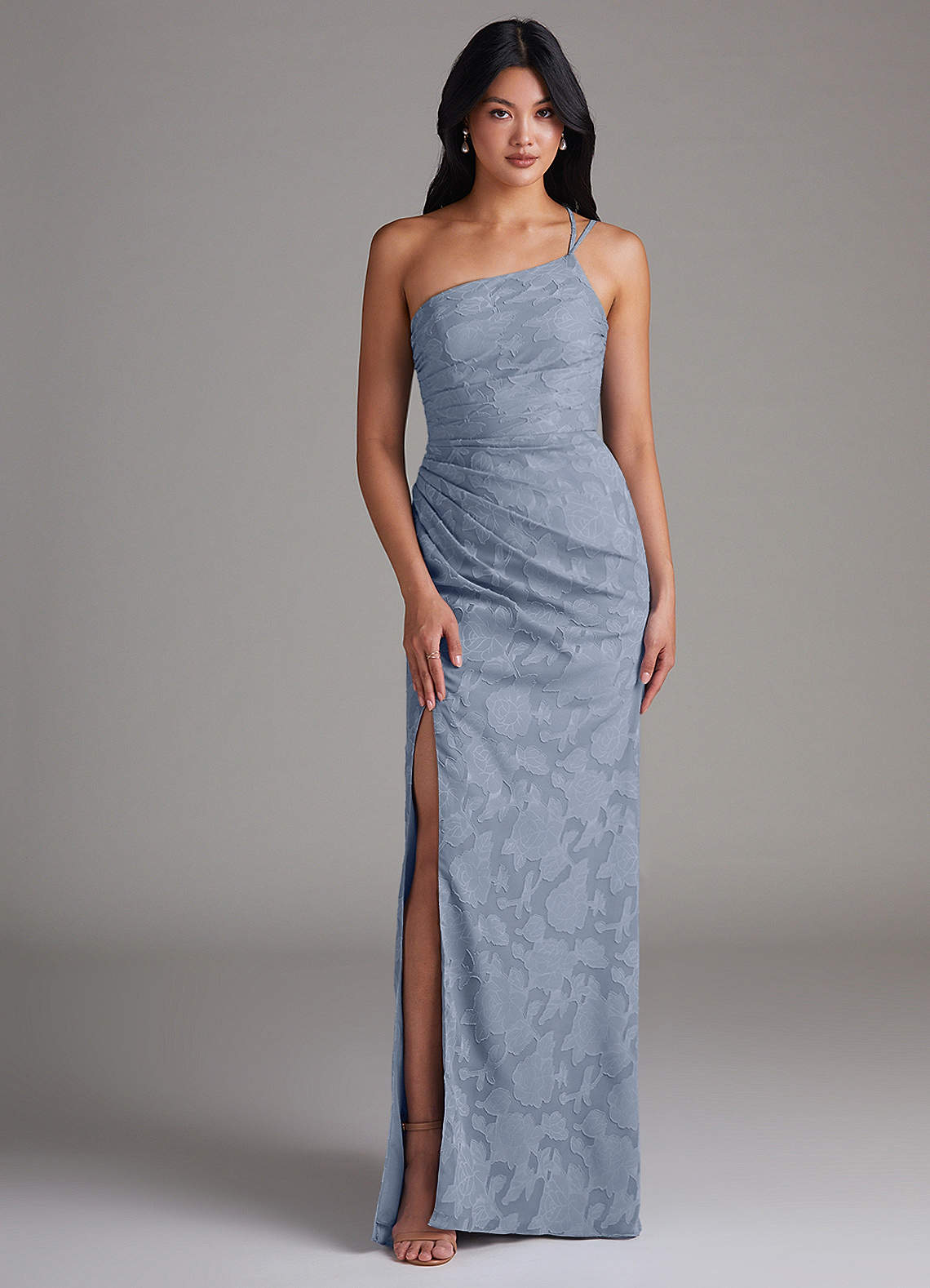 Eren Try-on Dress Sample Dress Dusty Blue Bridesmaid Dresses | Azazie