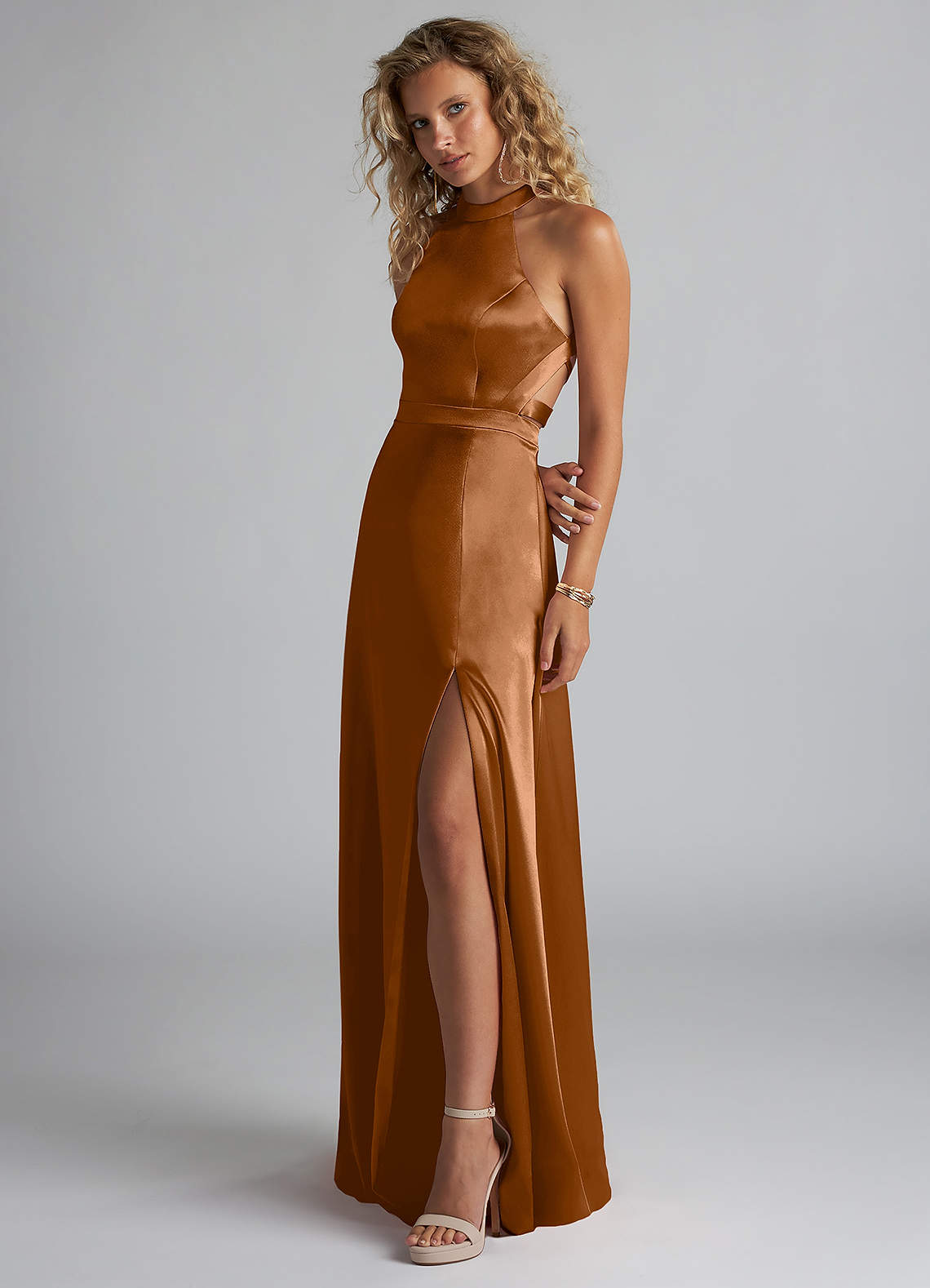 Copper Azazie Clarice Bridesmaid Dresses | Azazie