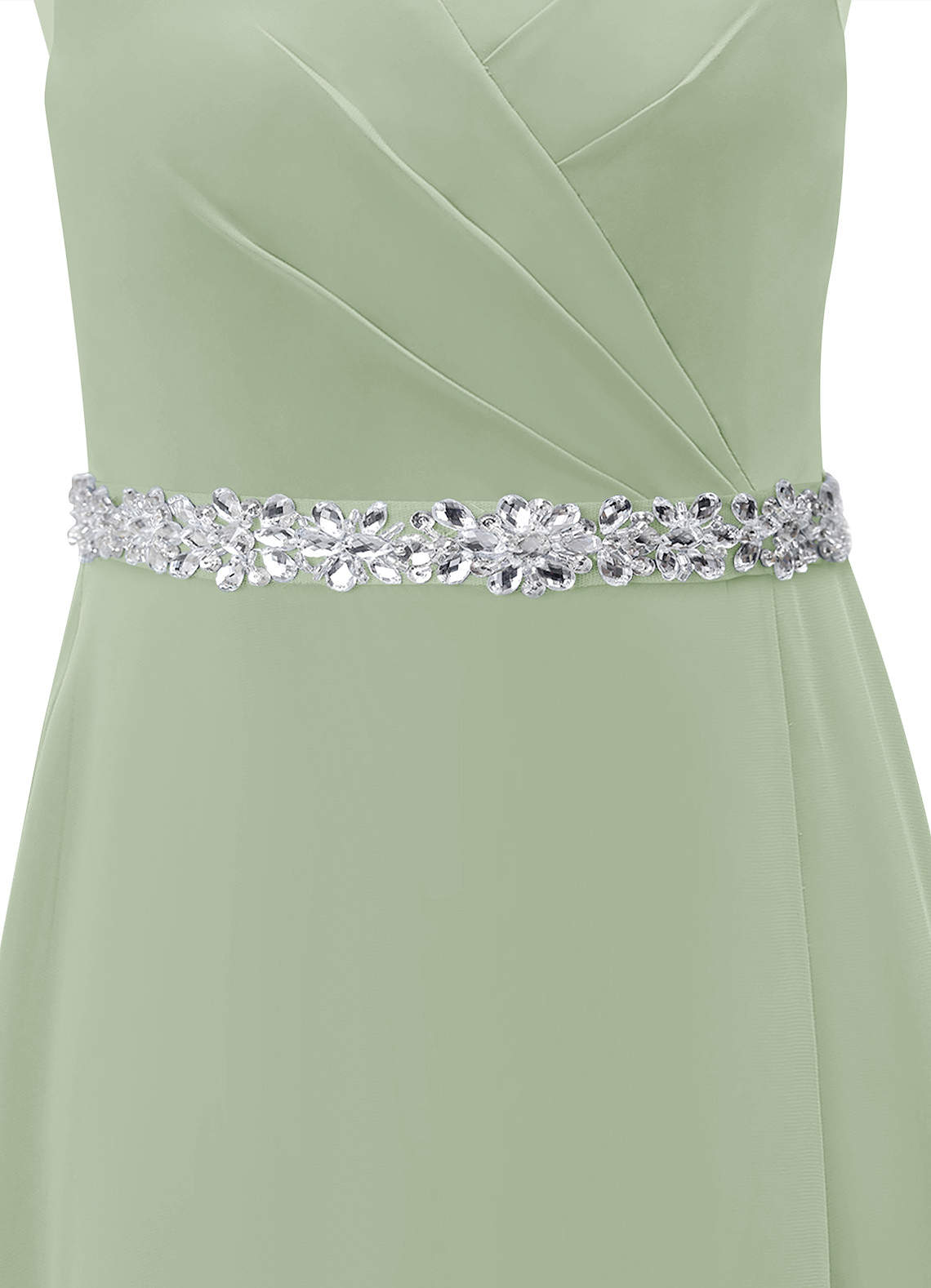 Chiffon Sash with Starlight Beading | Azazie