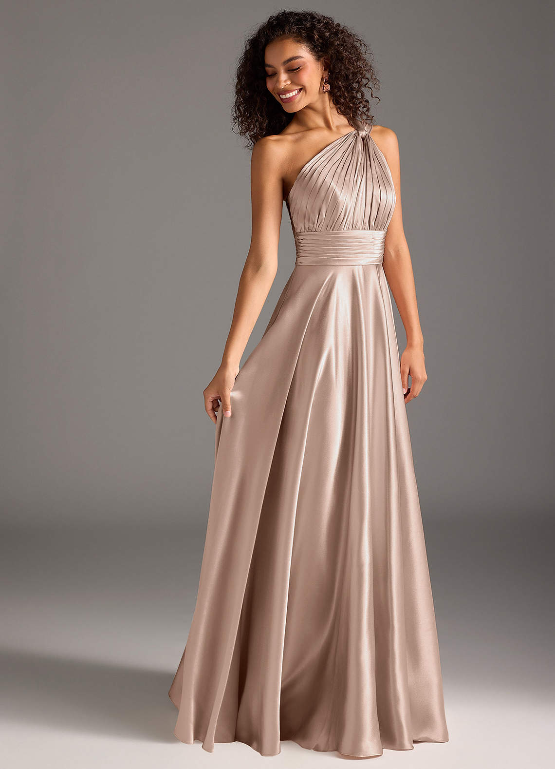 Azazie Charlize Taupe Bridesmaid Dresses | Azazie