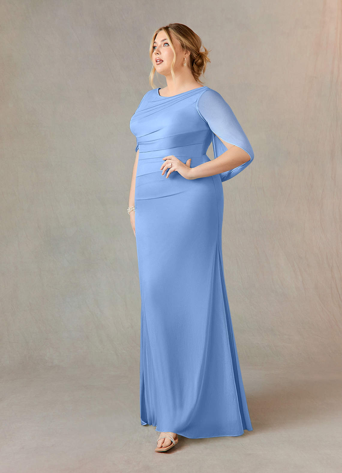 Steel Blue Azazie Belladonna Mother of the Bride Dress Mother of the ...