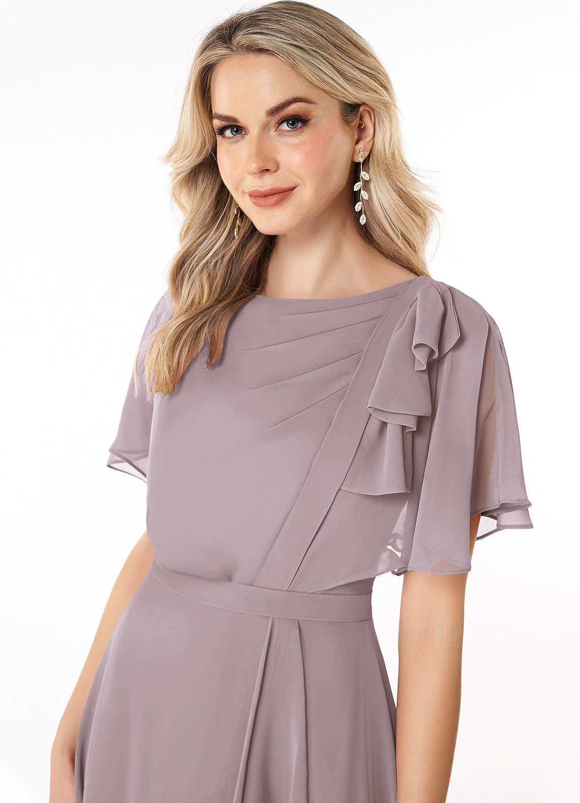 Dusk Azazie Aaliyah Modest Bridesmaid Dresses | Azazie