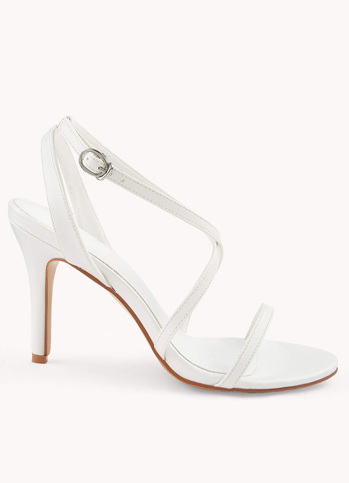 White Strappy Stiletto Heels | Azazie
