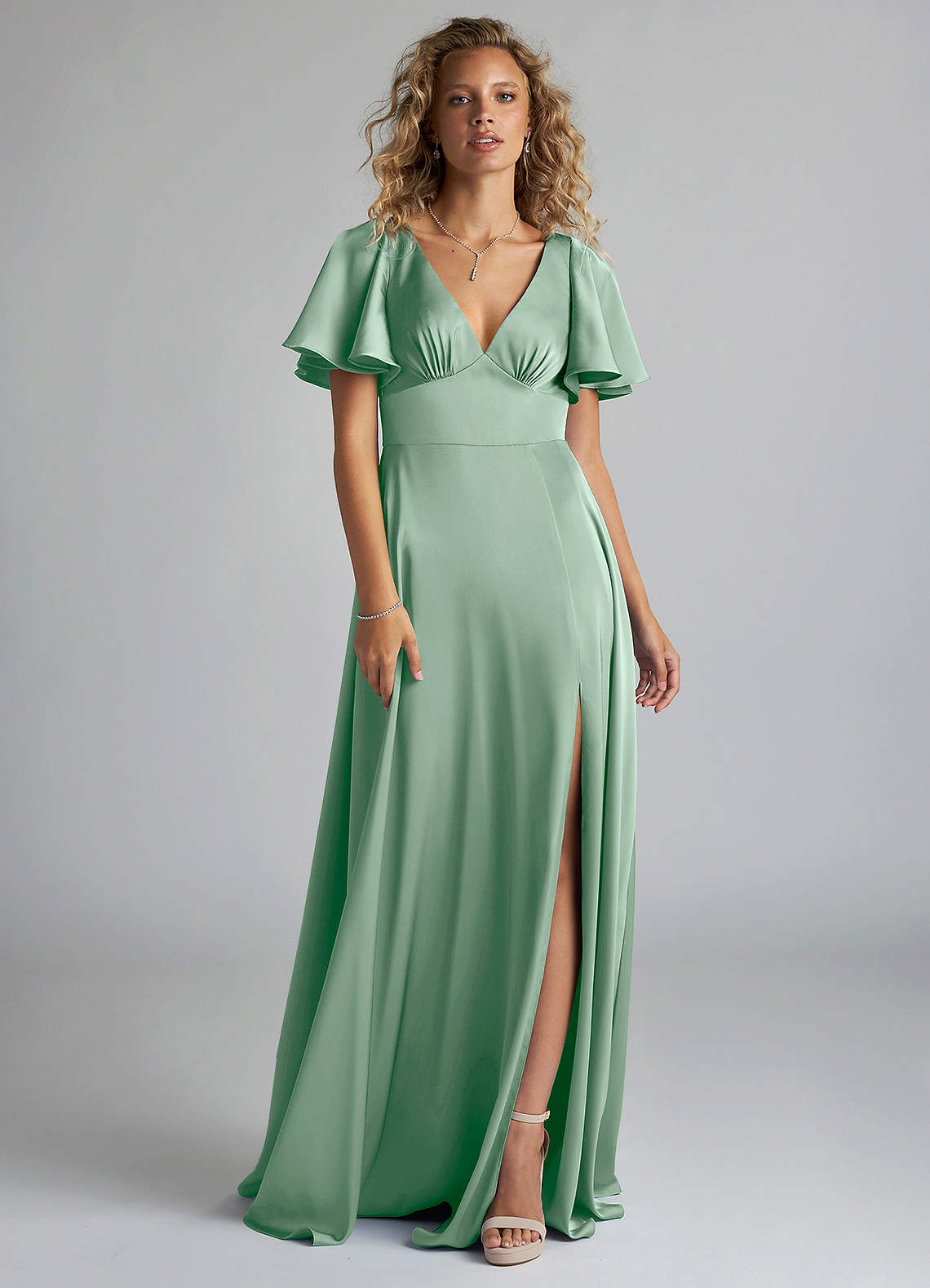 Azazie Kimber Agave Bridesmaid Dresses | Azazie AU