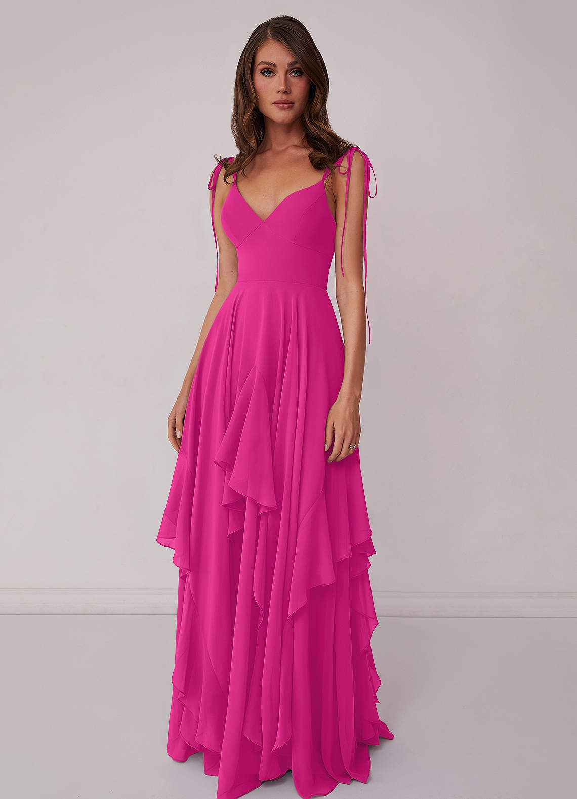 Fuchsia Barbie™ AZAZIE 1004 Bridesmaid Dresses | Azazie