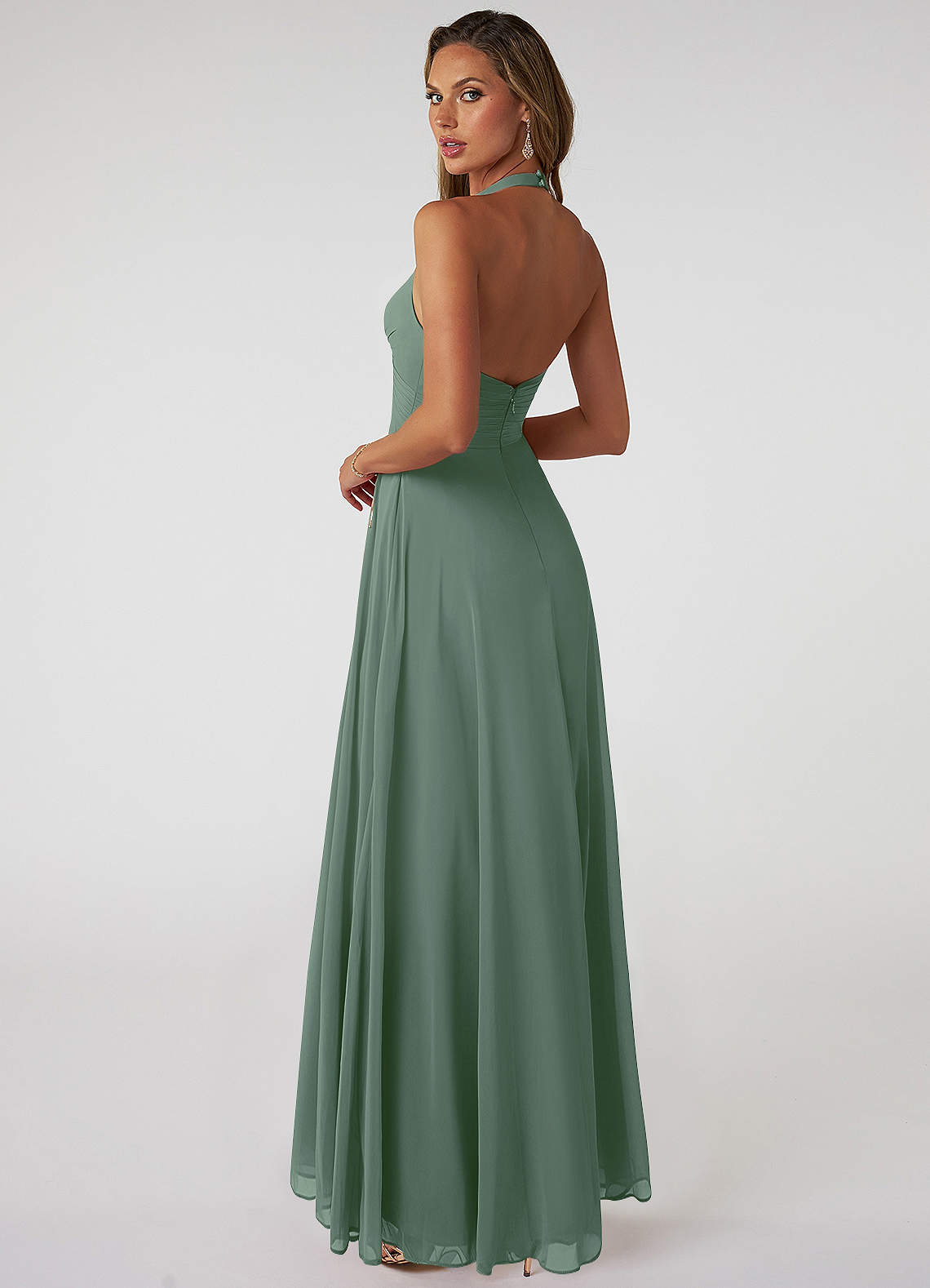 Eucalyptus Azazie Tessie Bridesmaid Dresses Azazie