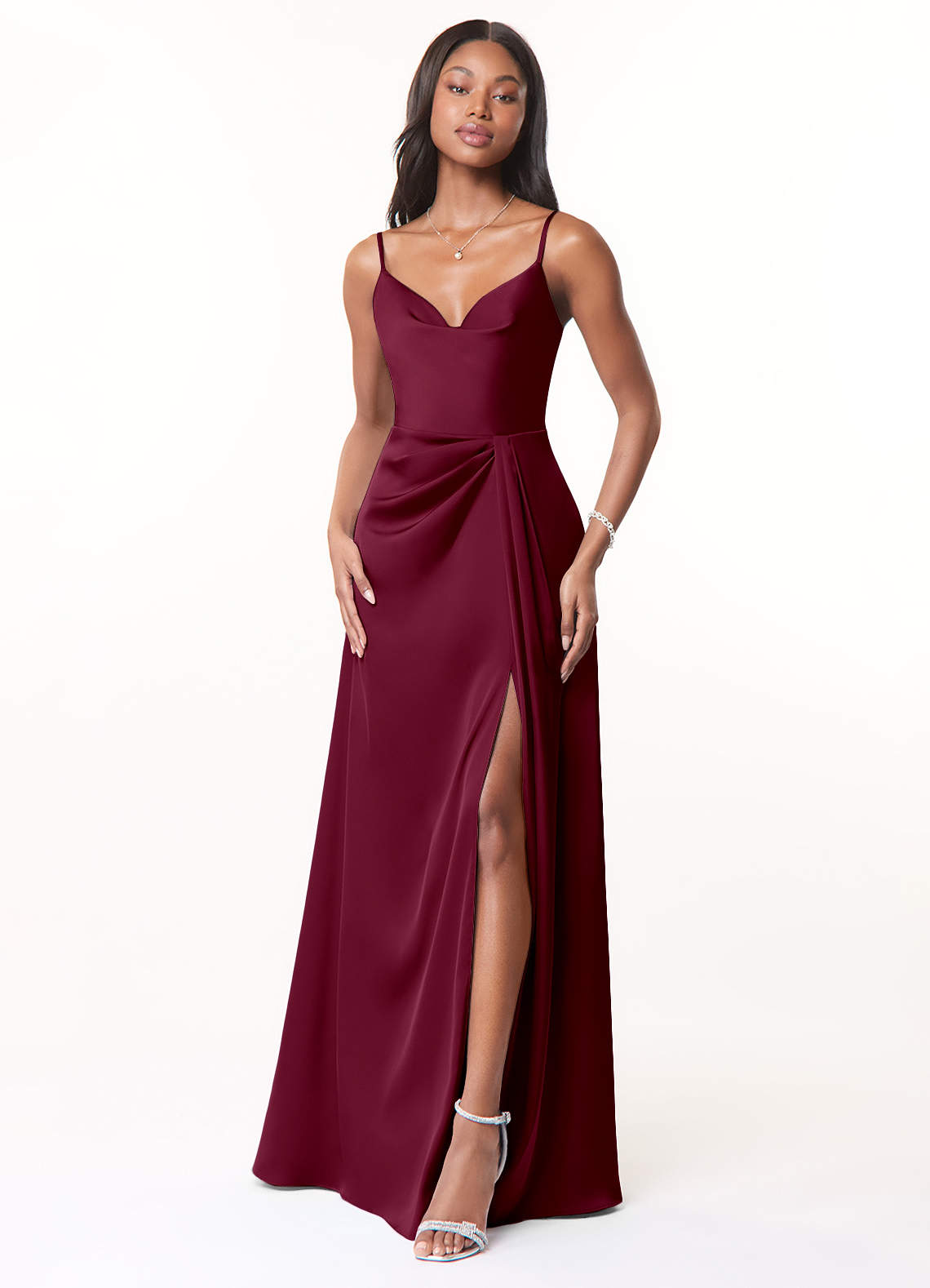 Azazie Brielle Mulberry Bridesmaid Dresses | Azazie