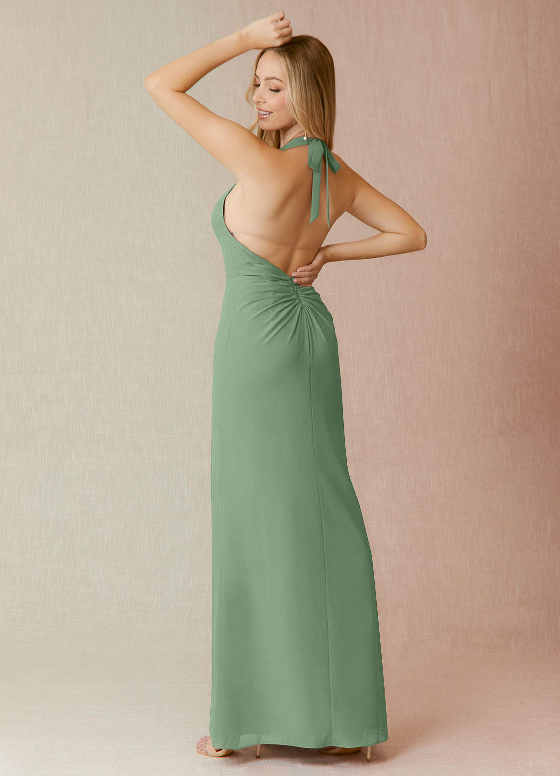 Azazie Yessi Matcha Bridesmaid Dresses | Azazie
