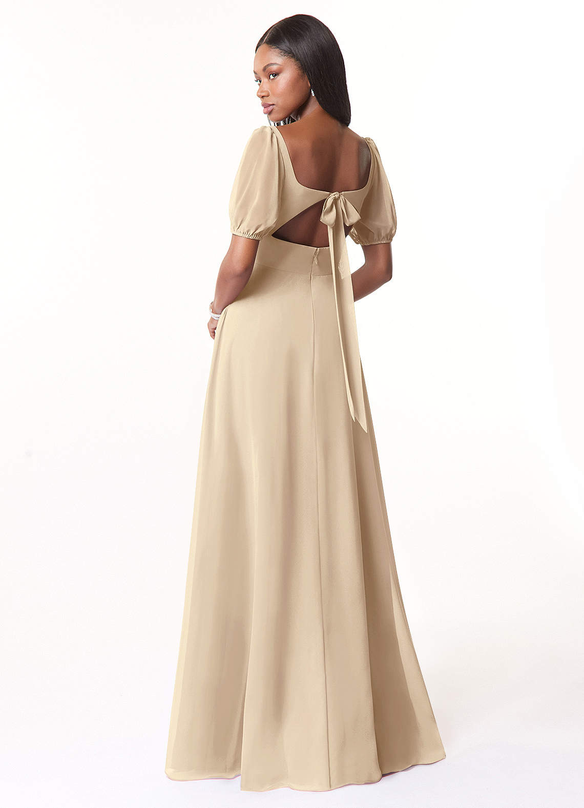 Champagne Azazie Alani Bridesmaid Dresses | Azazie
