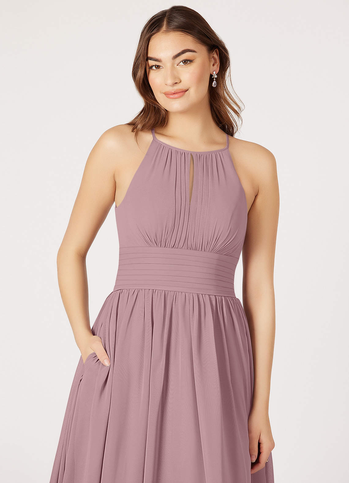 Dusty Rose Azazie Siobhan Bridesmaid Dresses | Azazie