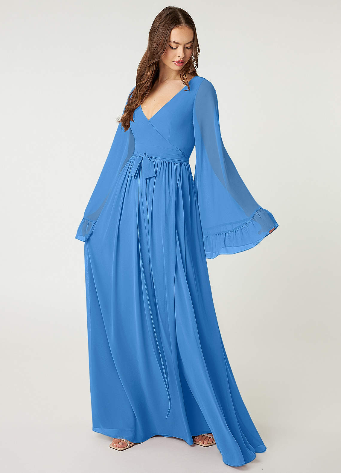 Azazie Tiphanie Blue Jay Bridesmaid Dresses | Azazie