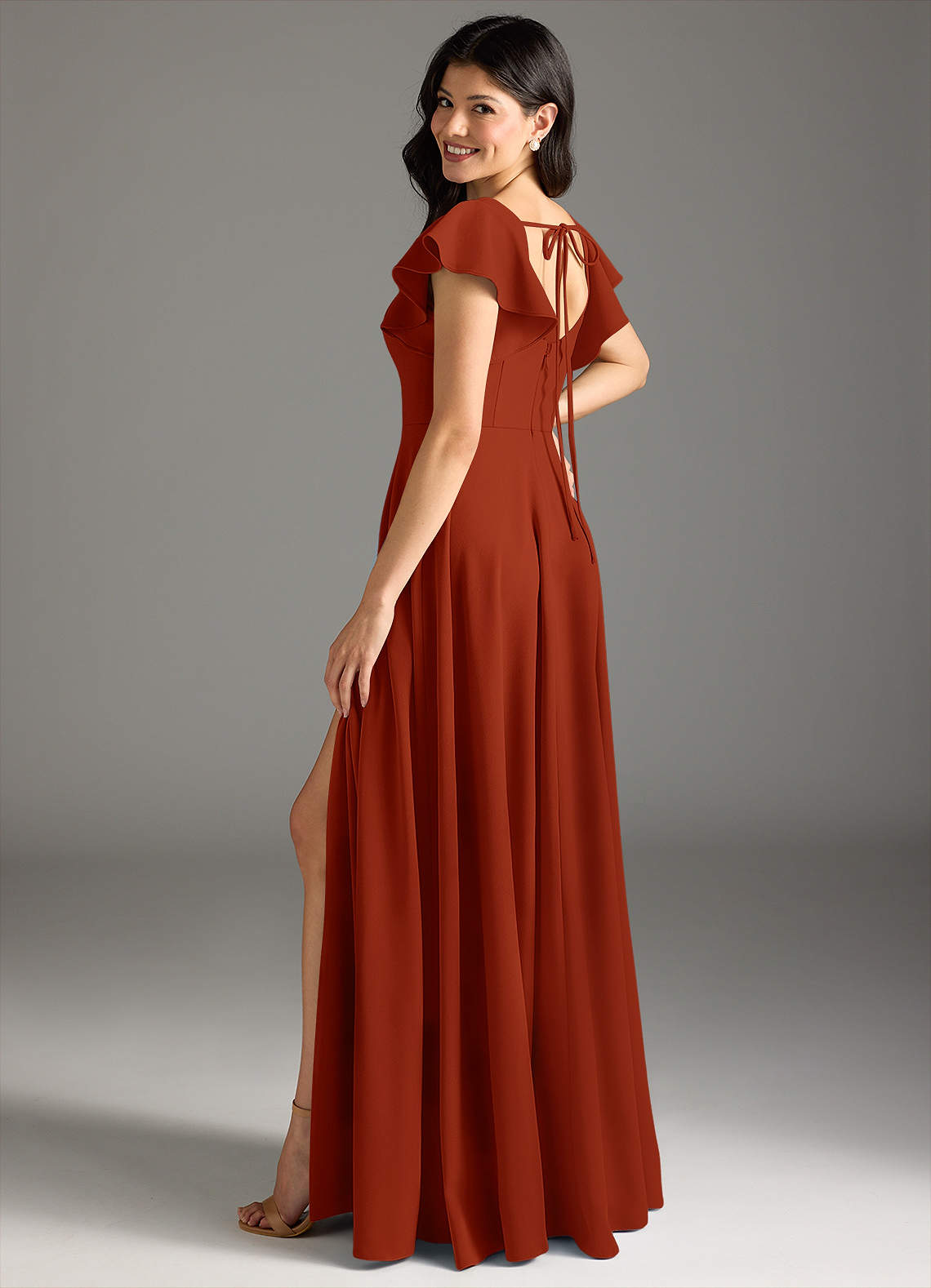 Azazie Bondi Rust Bridesmaid Dresses | Azazie