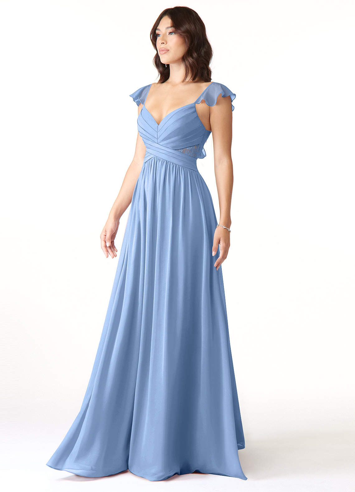 Steel Blue Azazie Lissa Bridesmaid Dresses | Azazie