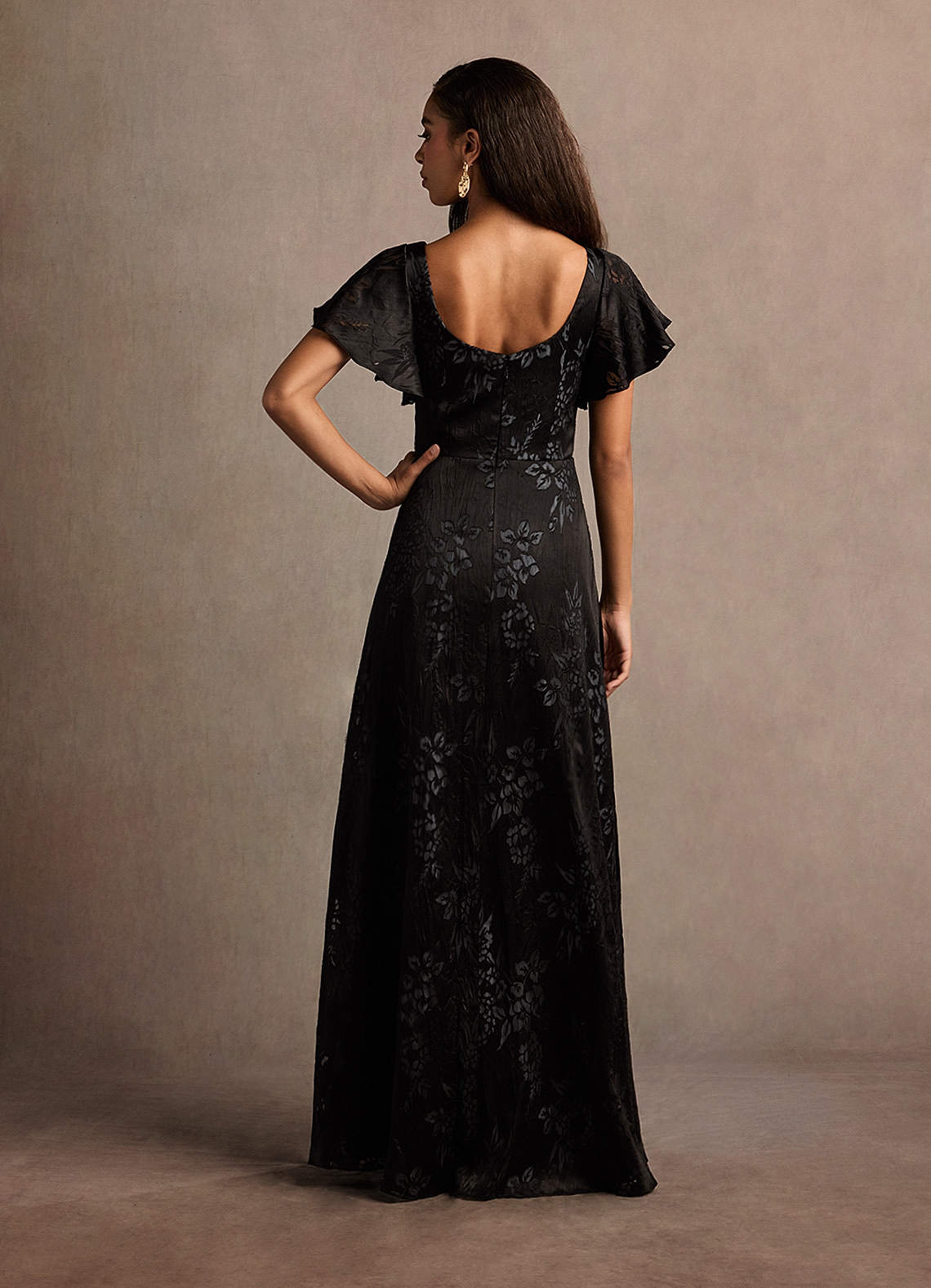 Vicky Black Slate Maxi Dress | Azazie