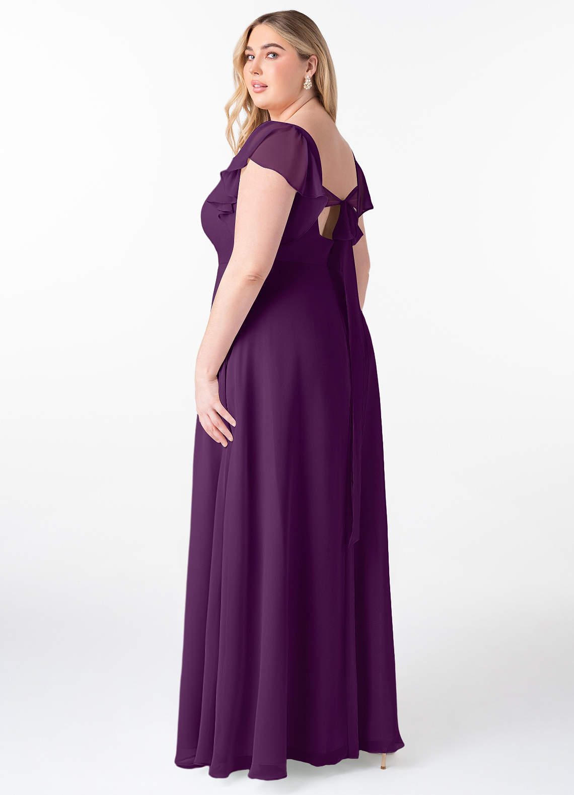 Grape Azazie Syenna Bridesmaid Dresses | Azazie