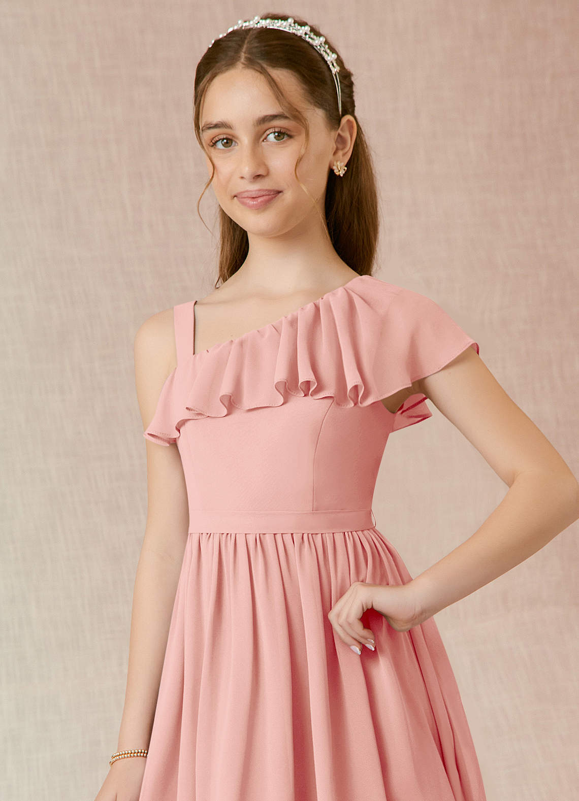 Azazie Mango Junior Bridesmaid Dress in Rosette | Azazie