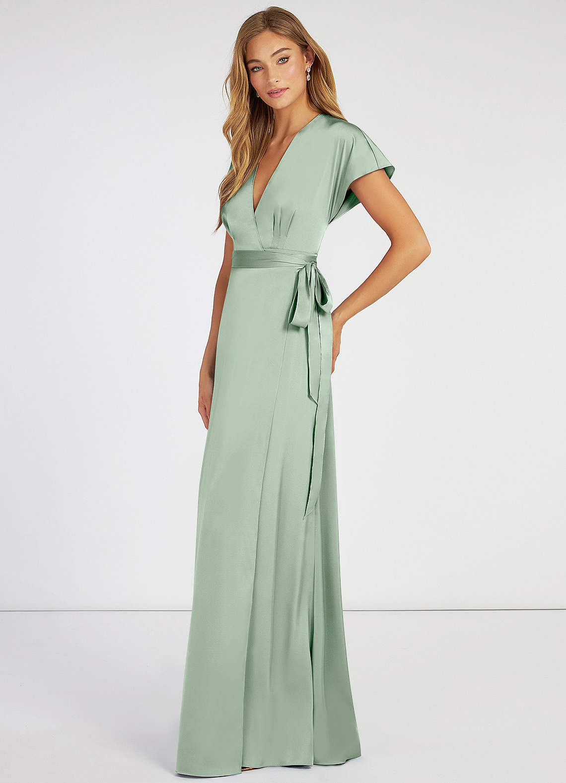 Agave Azazie Nico Stretch Satin Dress Bridesmaid Dresses | Azazie