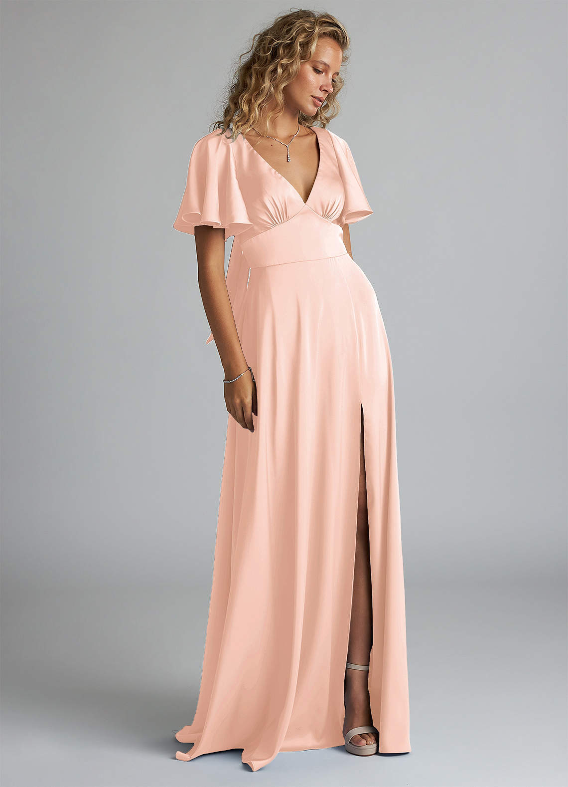 Azazie Kimber Blushing Pink Bridesmaid Dresses | Azazie AU
