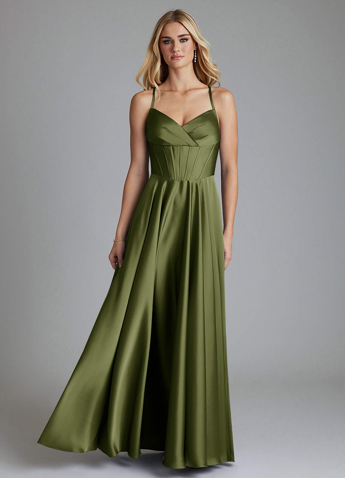 Azazie Alaia Olive Bridesmaid Dresses | Azazie