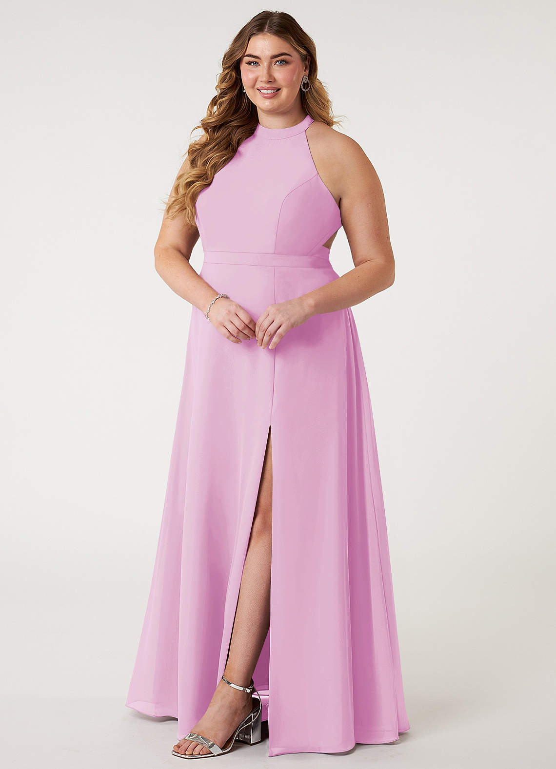 Candy Pink Azazie Clarice Bridesmaid Dresses | Azazie