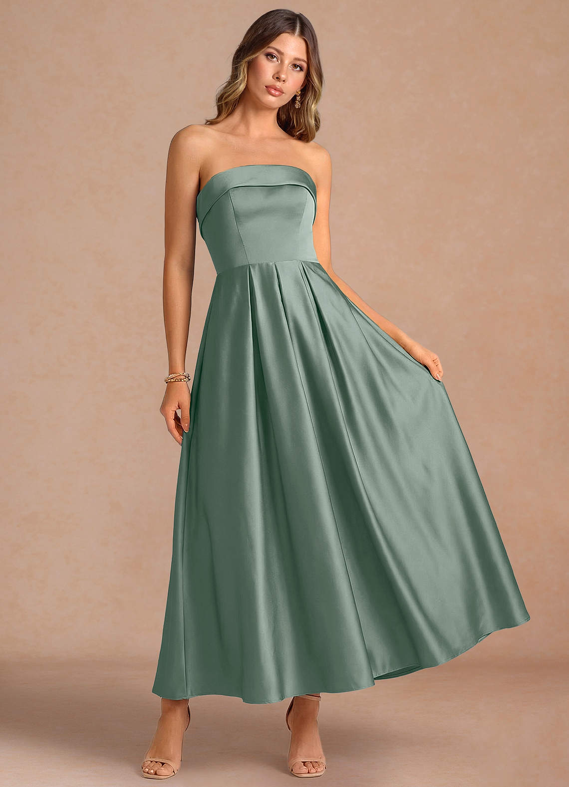 Iseabail Maxi Klänning Vintage Salvia | Azazie