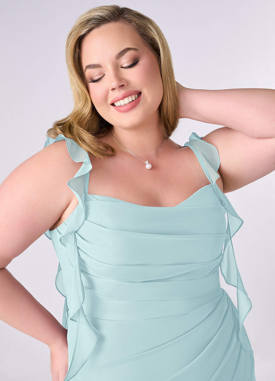 Sea Glass Barbie™ AZAZIE 1002 Bridesmaid Dresses | Azazie