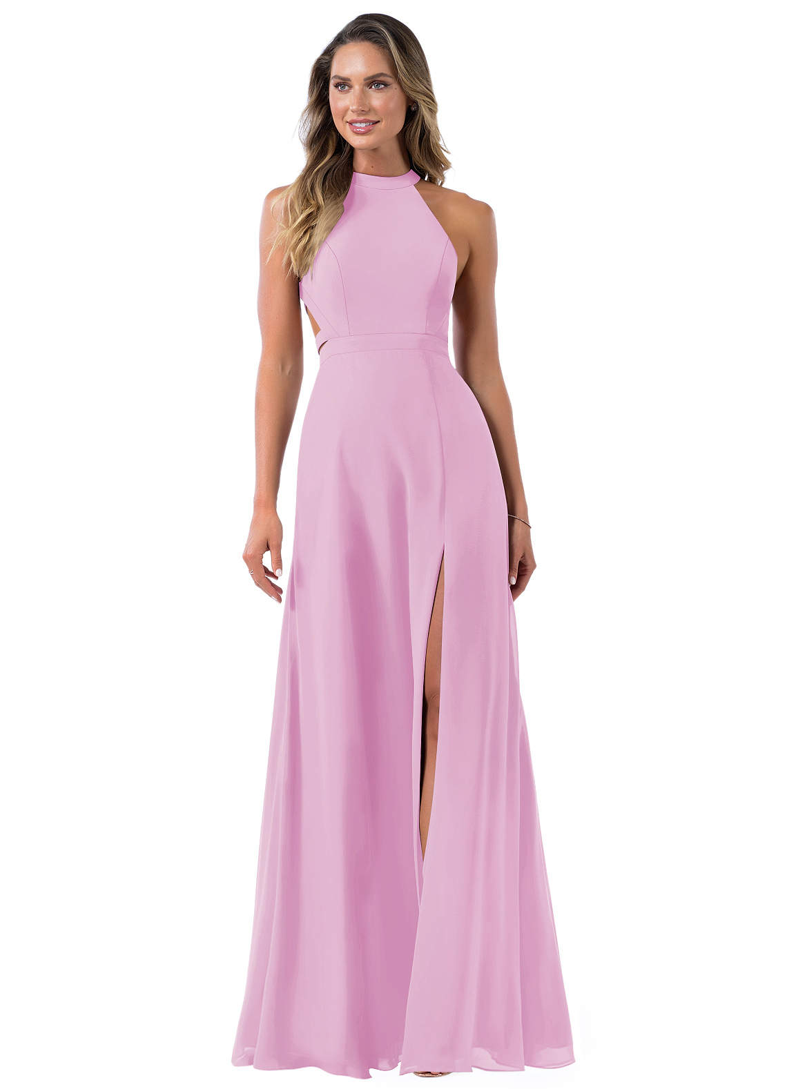Candy Pink Azazie Clarice Bridesmaid Dresses | Azazie