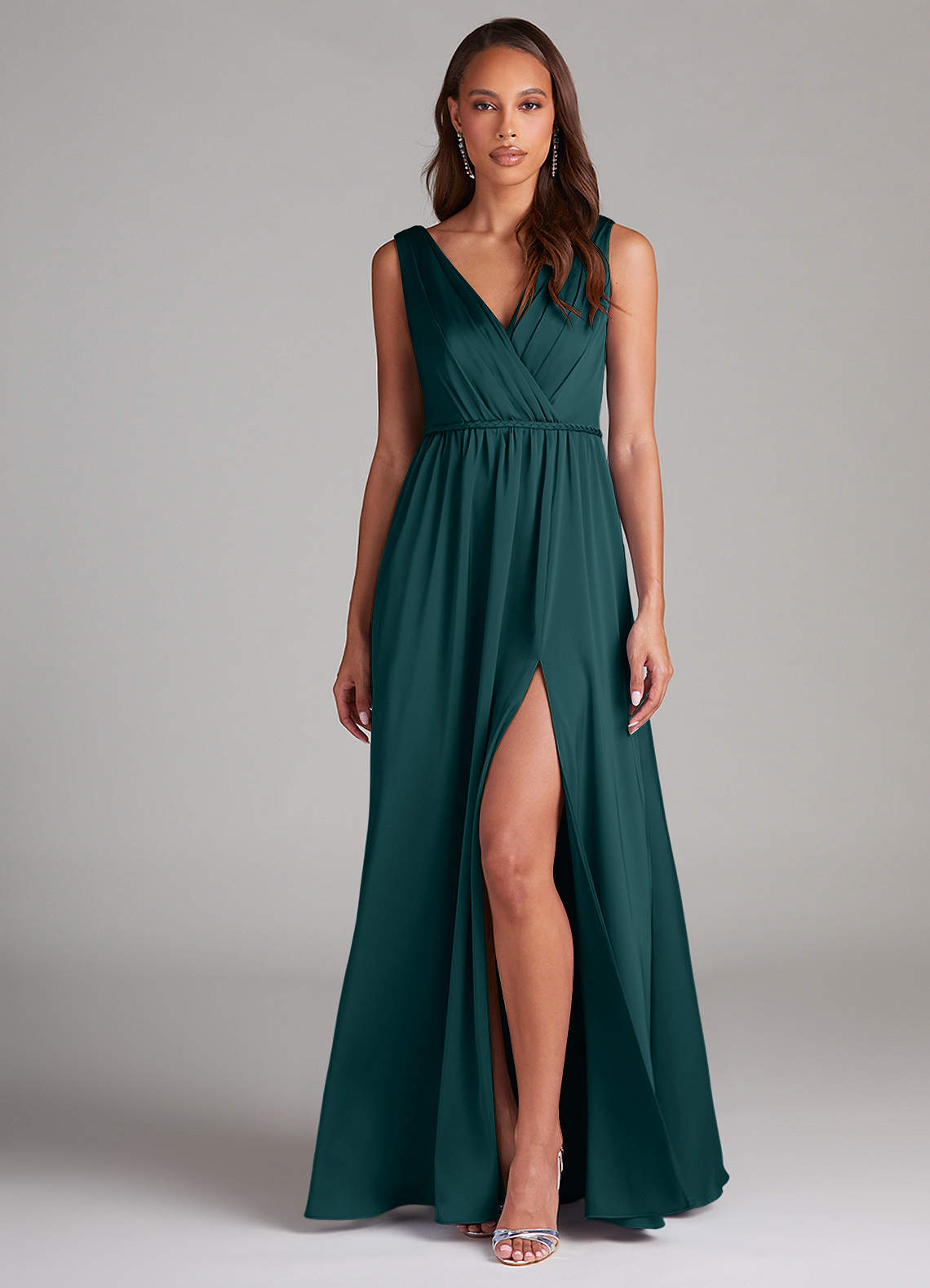 Azazie Tanicia Pine Bridesmaid Dresses | Azazie UK