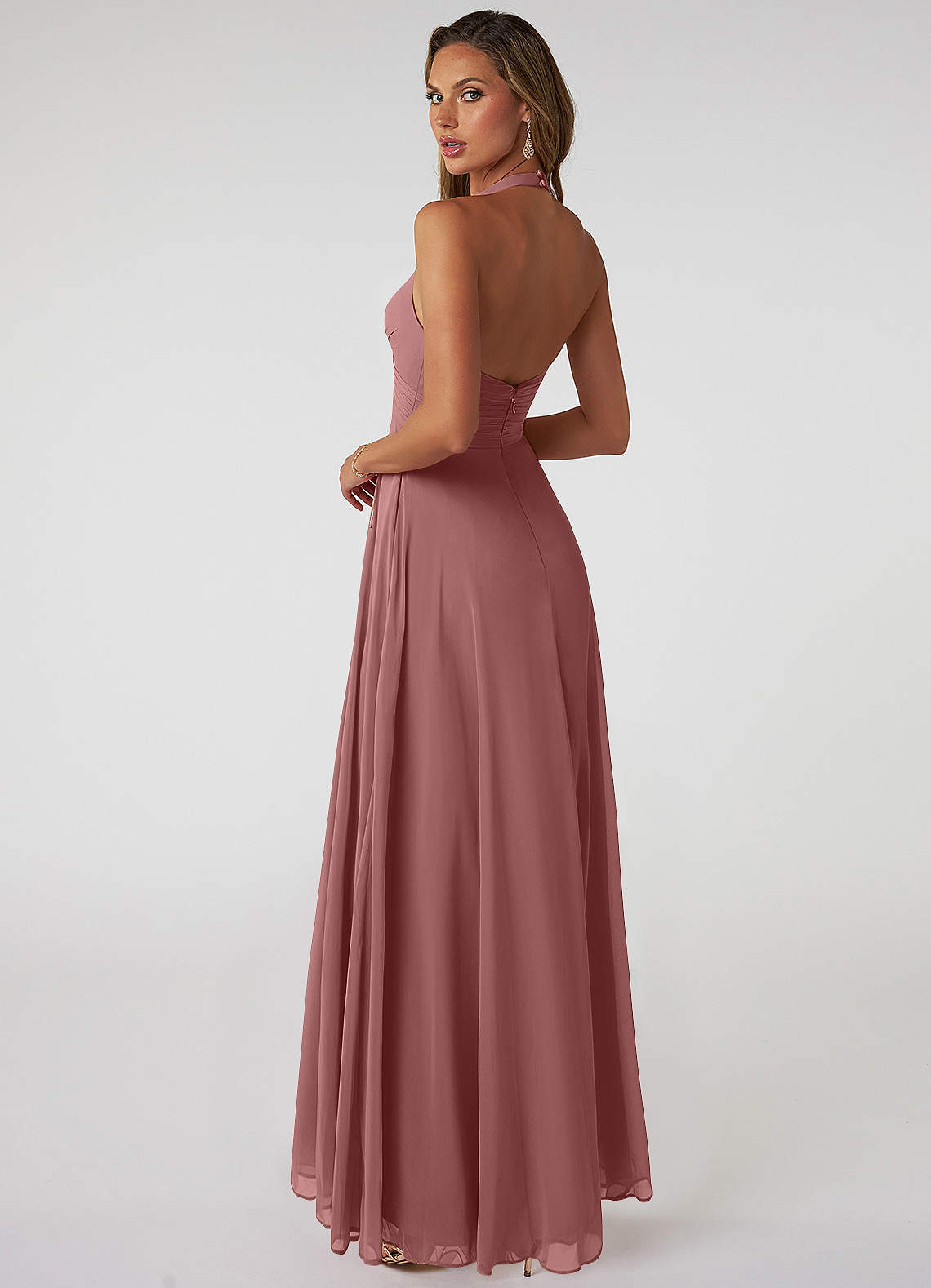 Azazie Tessie Desert Rose Bridesmaid Dresses | Azazie
