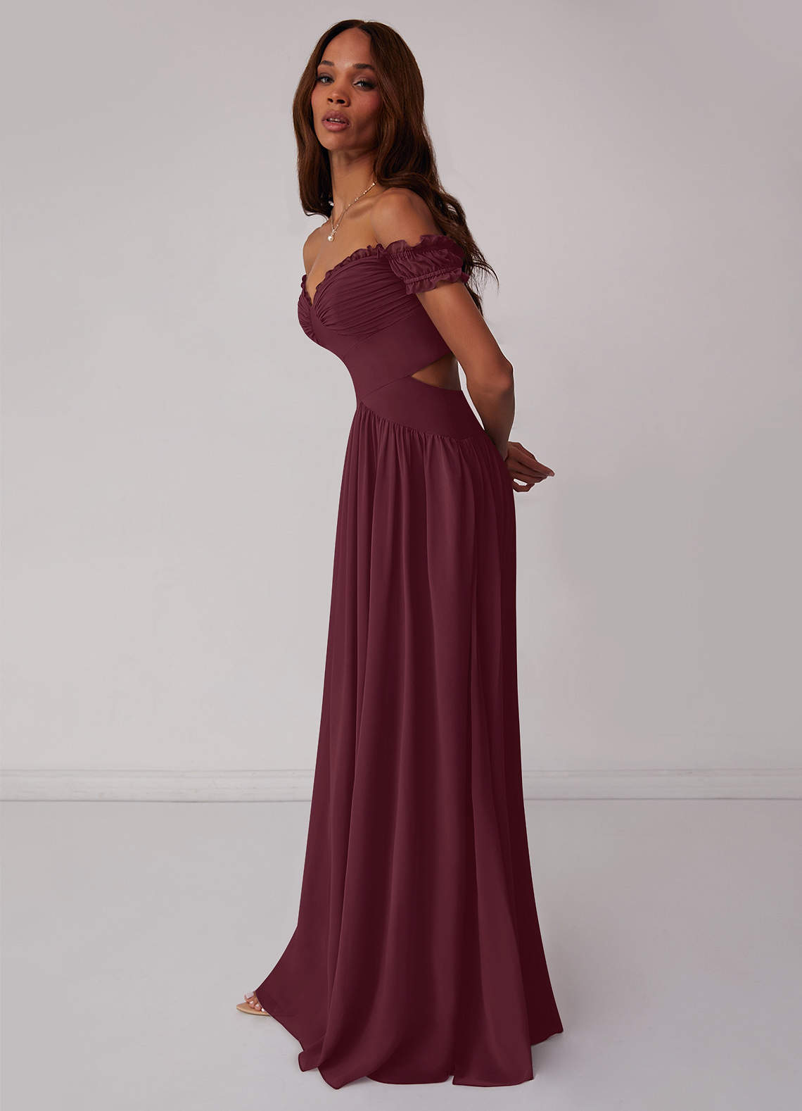 Cabernet Barbie™ AZAZIE 1010 Bridesmaid Dresses | Azazie