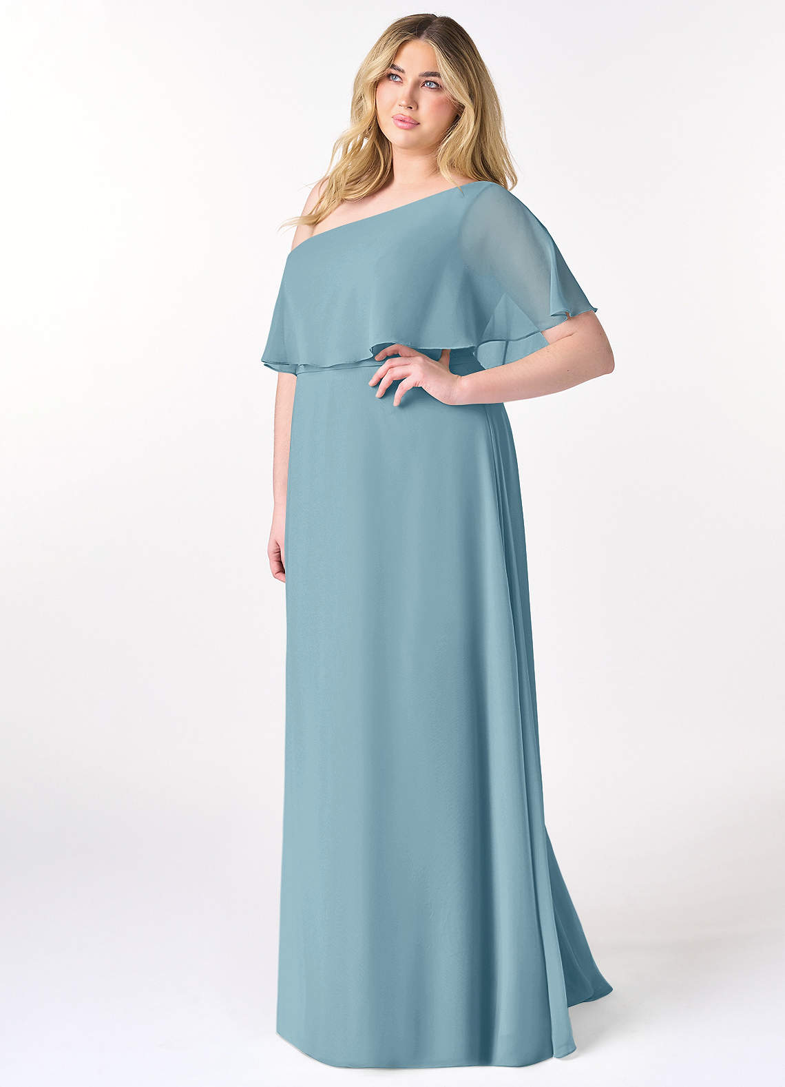 Azazie Lizzy Moody Blue Bridesmaid Dresses | Azazie