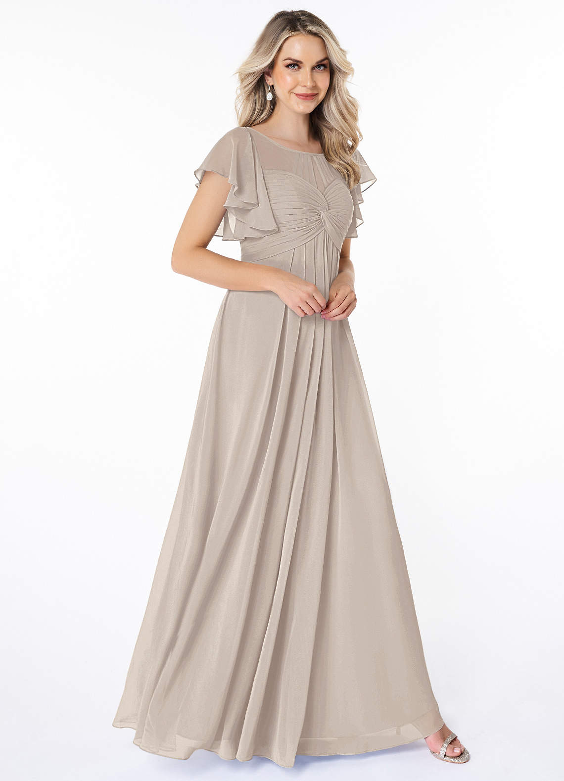 Frost Azazie Lily Modest Bridesmaid Dresses | Azazie