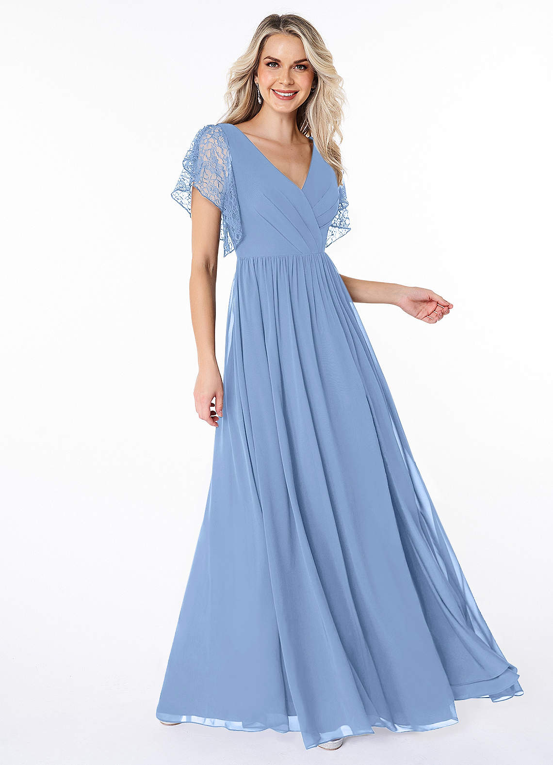 Steel Blue Azazie Zella Bridesmaid Dresses | Azazie