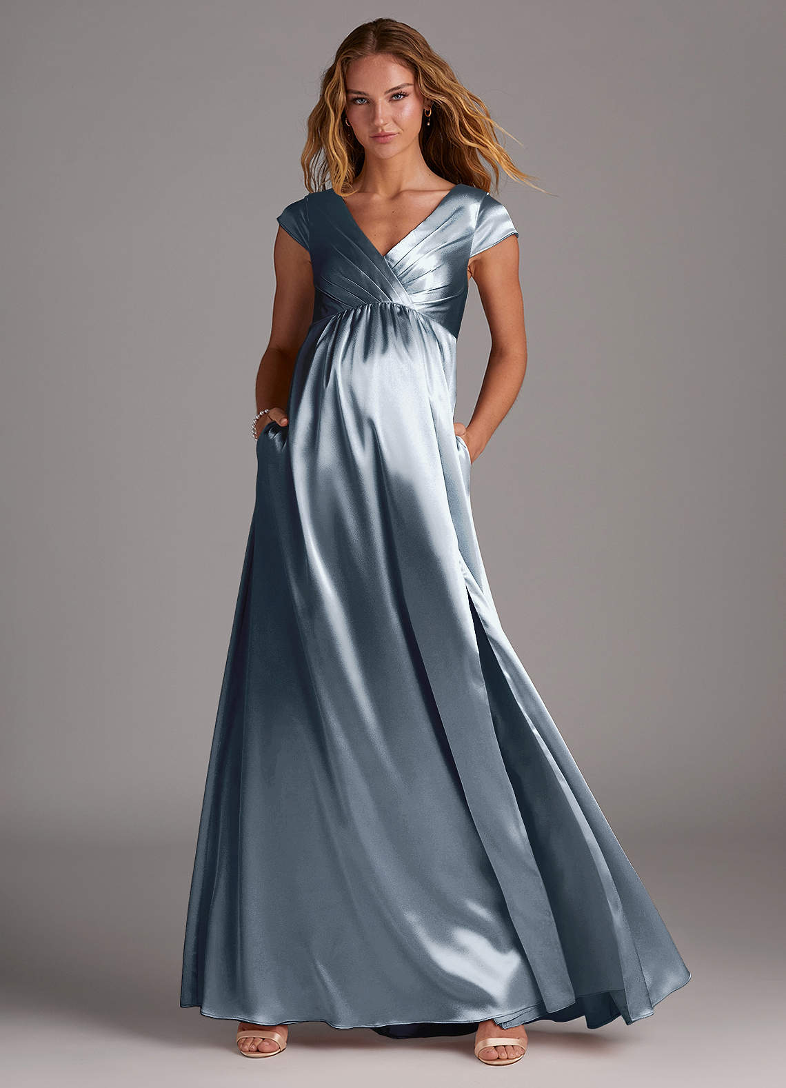 Azazie Allessia Twilight Maternity Bridesmaid Dresses | Azazie